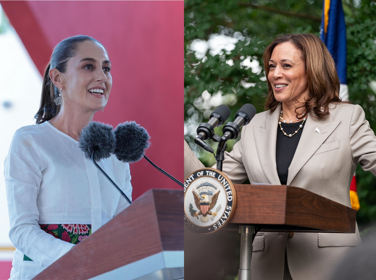 Harris felicita a Sheinbaum. Busca repetir historia de ser primera ...